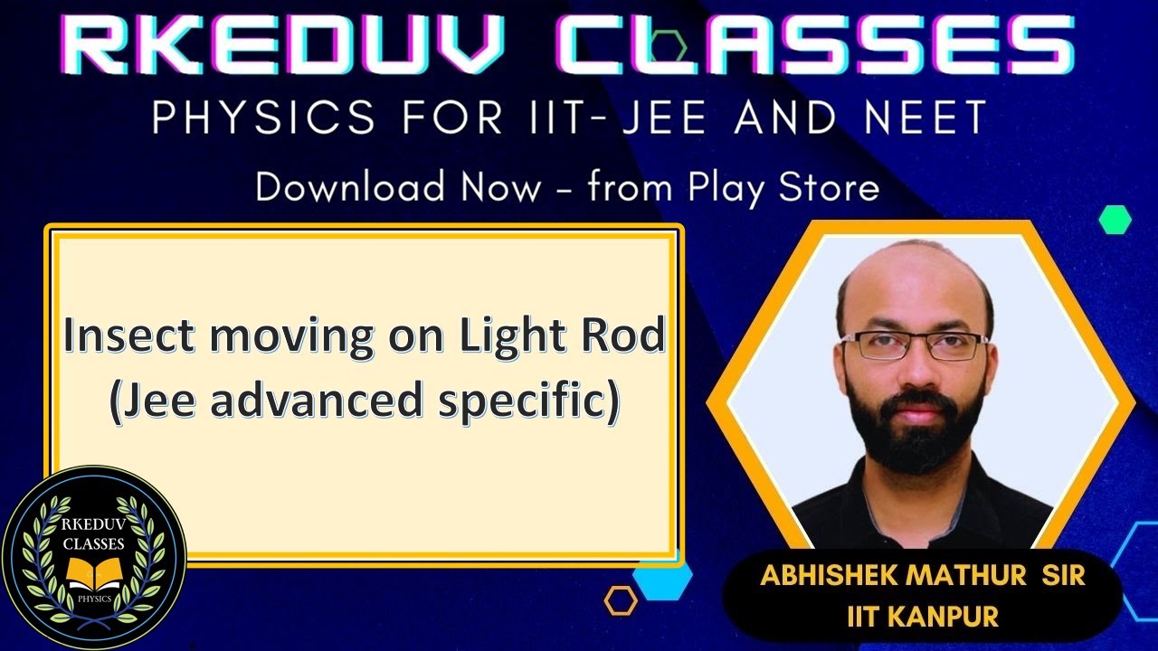 Insect climbing on light rod - YouTube