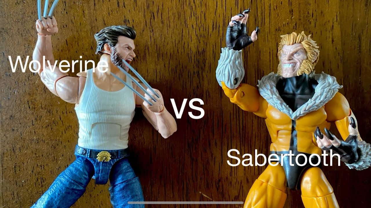 Wolverine VS Sabertooth (Stop Motion Battle) - YouTube