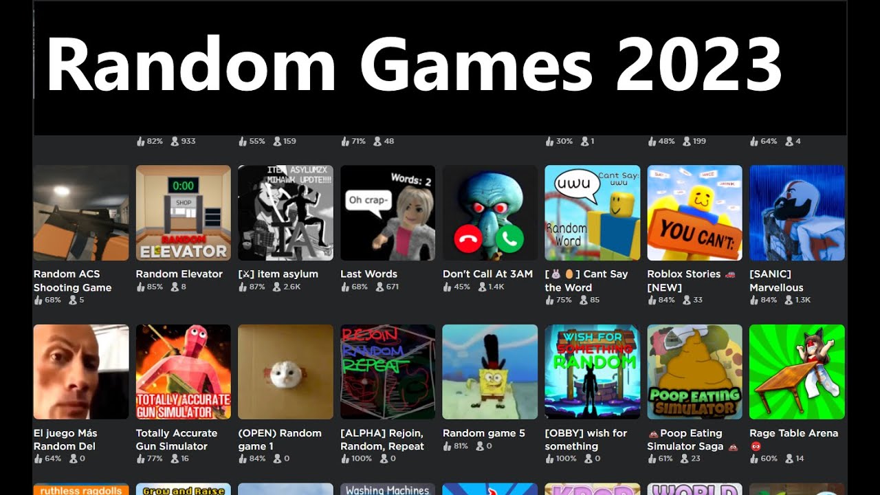 Random Games - YouTube