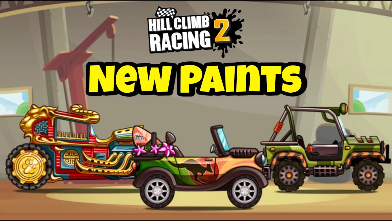 Hill Climb Racing 2 - NEW PAINTS UPDATE 1.49.0 Gameplay - YouTube