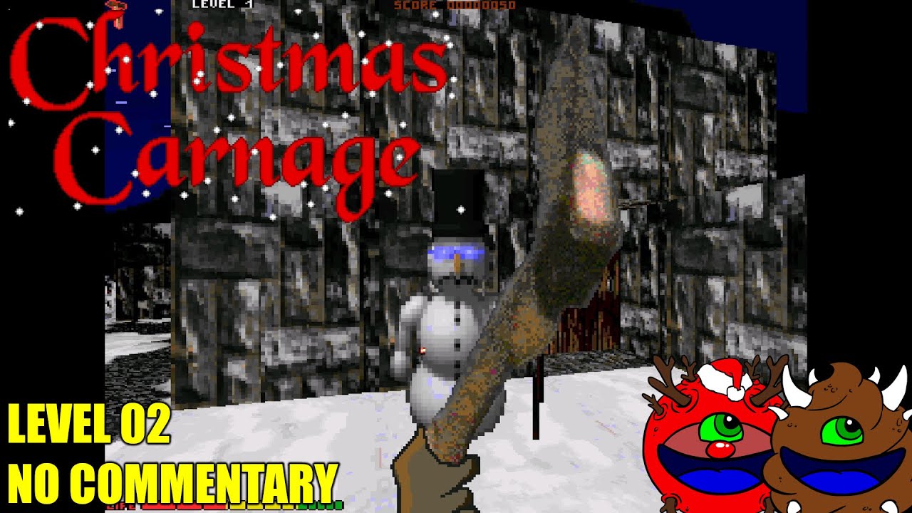 Christmas Carnage 1994 (DOSBox) - Level 02 - No Commentary Gameplay ...
