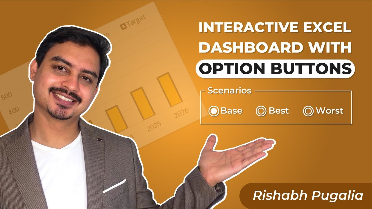 Create Interactive Excel Dashboard (Update with ONE CLICK) - YouTube