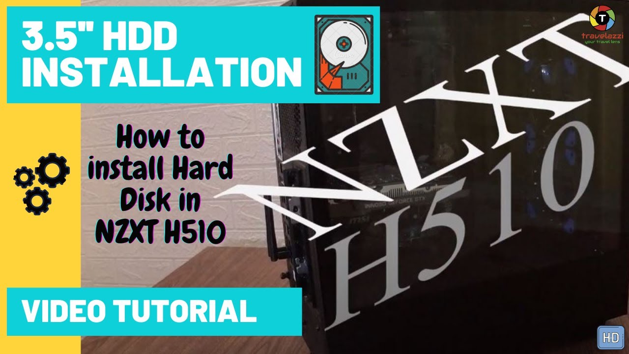NZXT H510 Hard Disk Installation - Complete Video Tutorial - YouTube