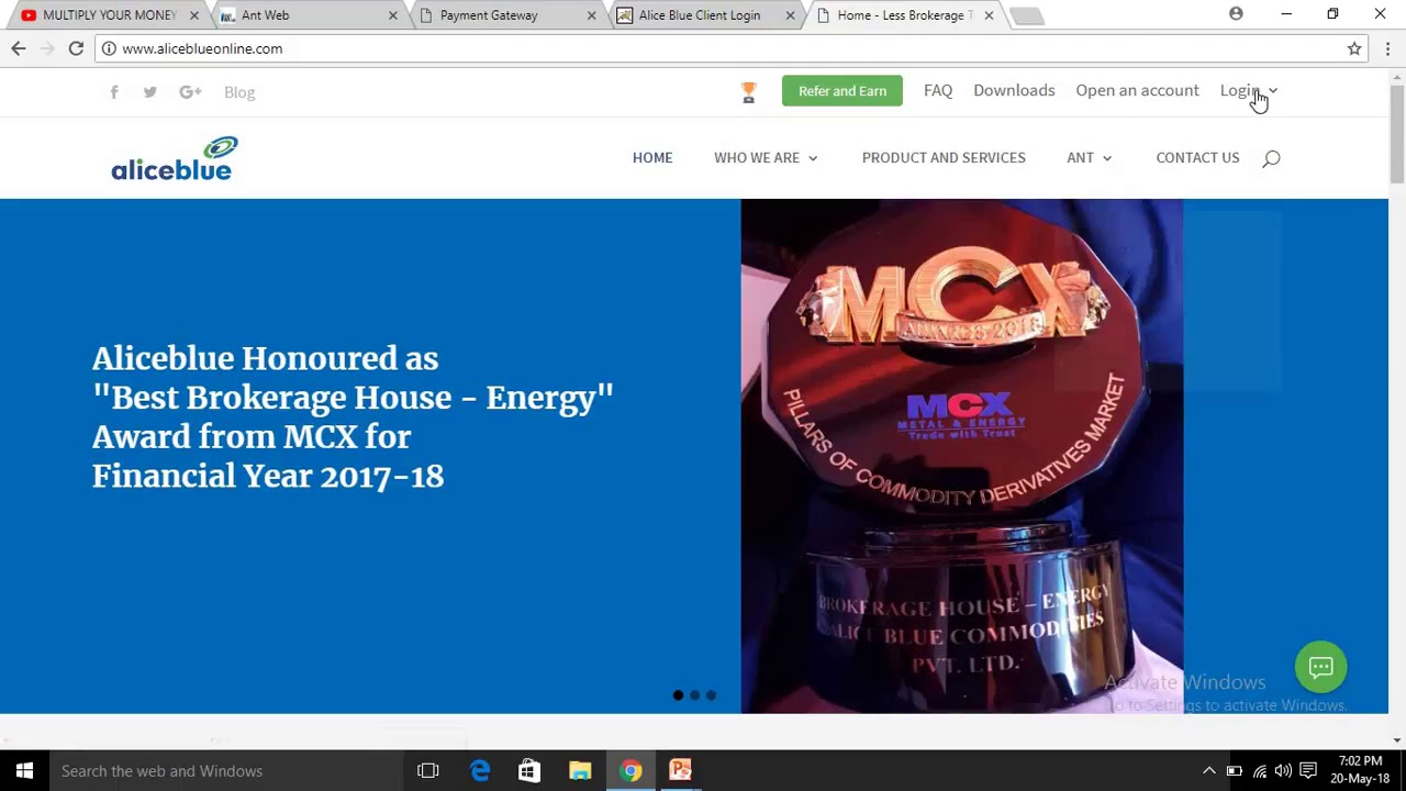 Fund add withdraw in Alice Blue Account MCX Trading High Accuracy - YouTube