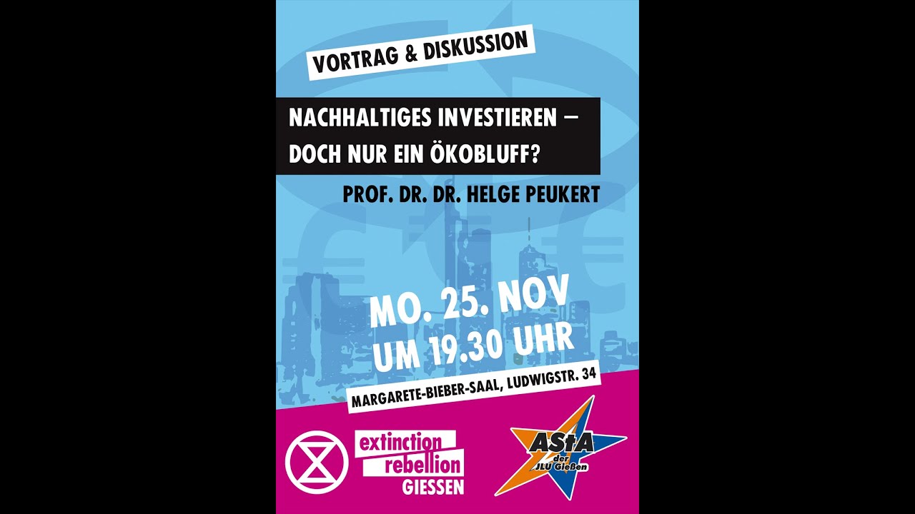 »Nachhaltiges Investieren – Doch nur ein Öko-Bluff?« von Prof. Dr. Dr ...