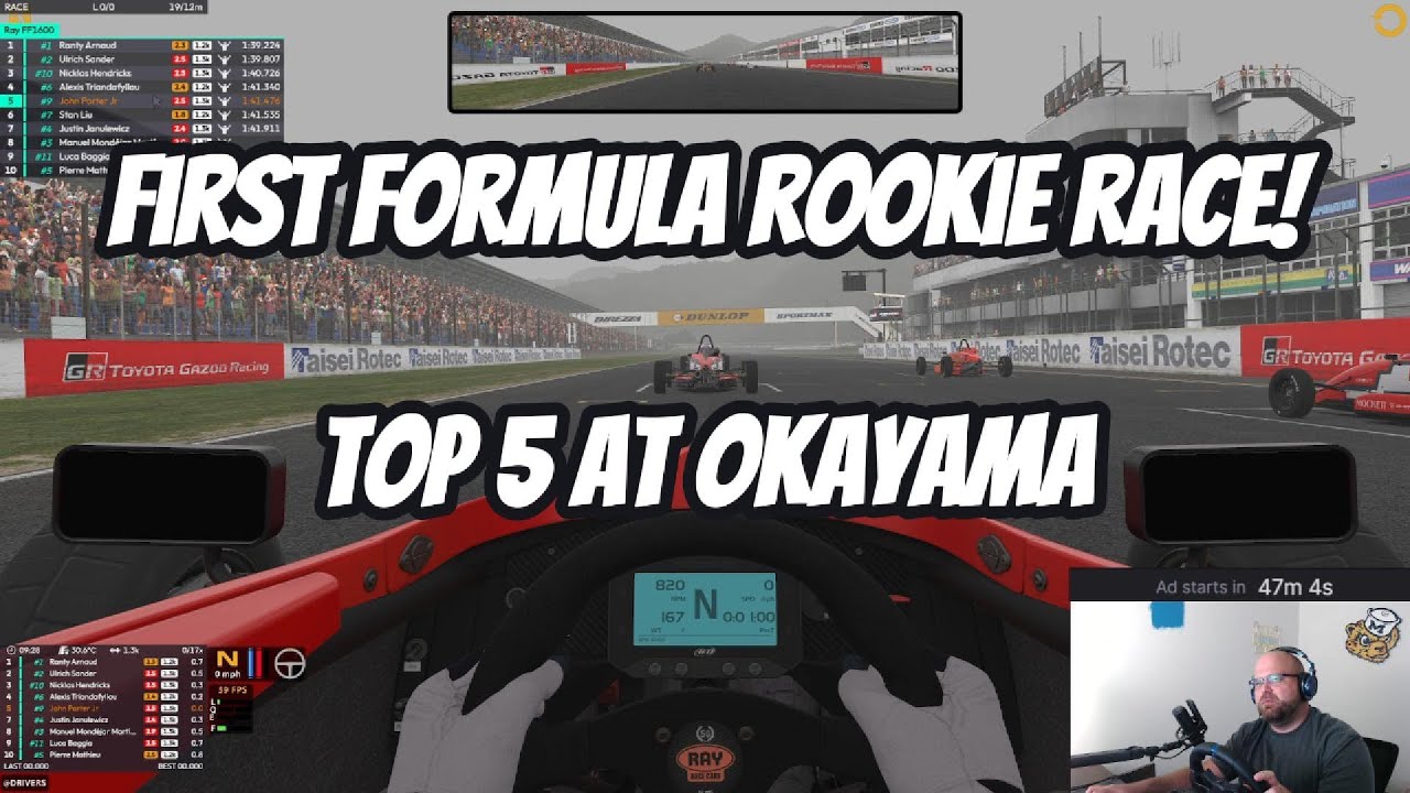 First Formula Rookie Race in iRacing! - YouTube