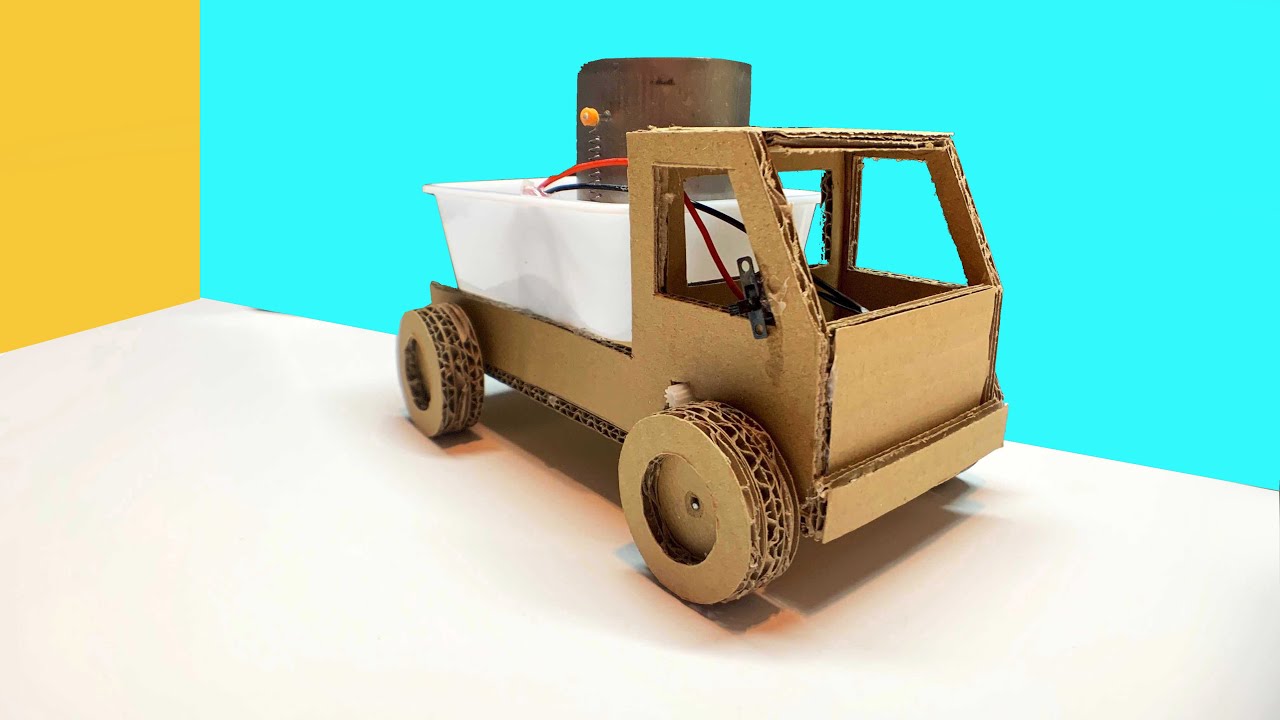 DIY THERMOELECTRIC GENERATOR CAR FROM CARDBOARD - YouTube