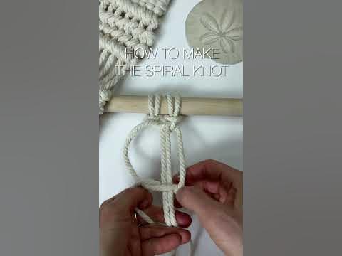 Spiral Knot Macrame Tutorial - YouTube