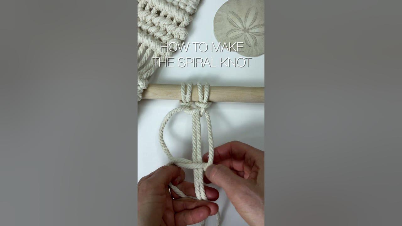 Spiral Knot Macrame Tutorial - YouTube