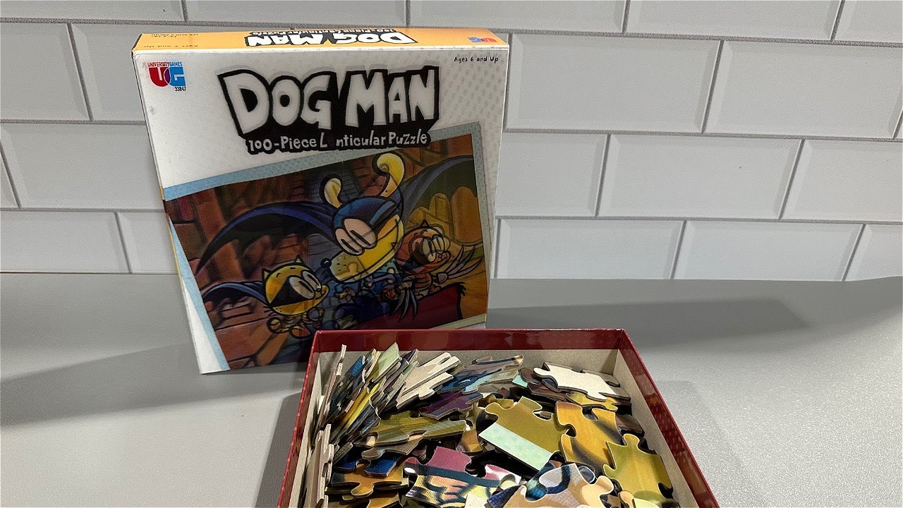 DOG MAN Adventures Lenticular 100 Piece Puzzle - 14x19 inch - YouTube