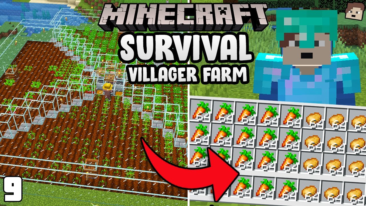 Minecraft Survival Let's Play 1.17.1 | Making A Automatic Villager Farm ...