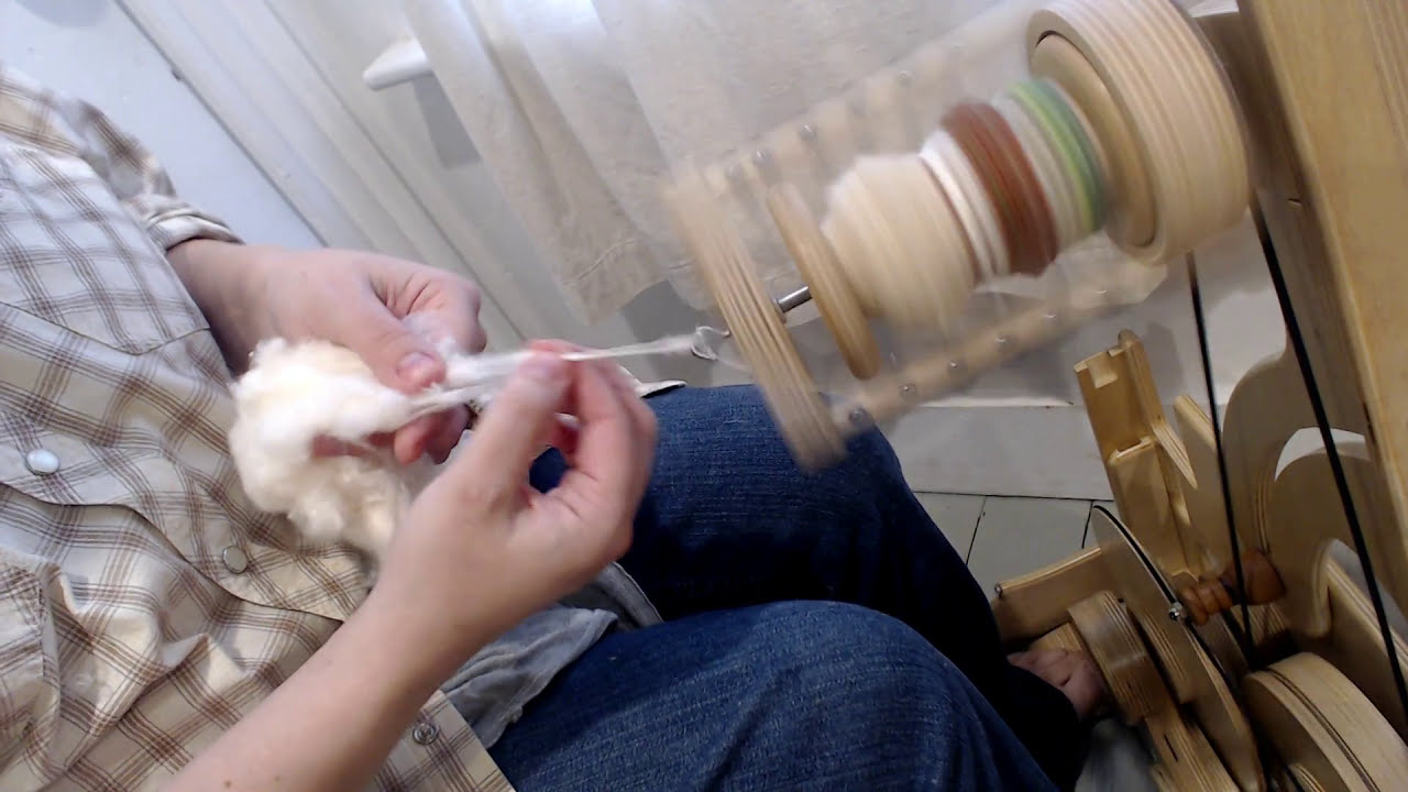 Spinning Cotton for Beginners - YouTube