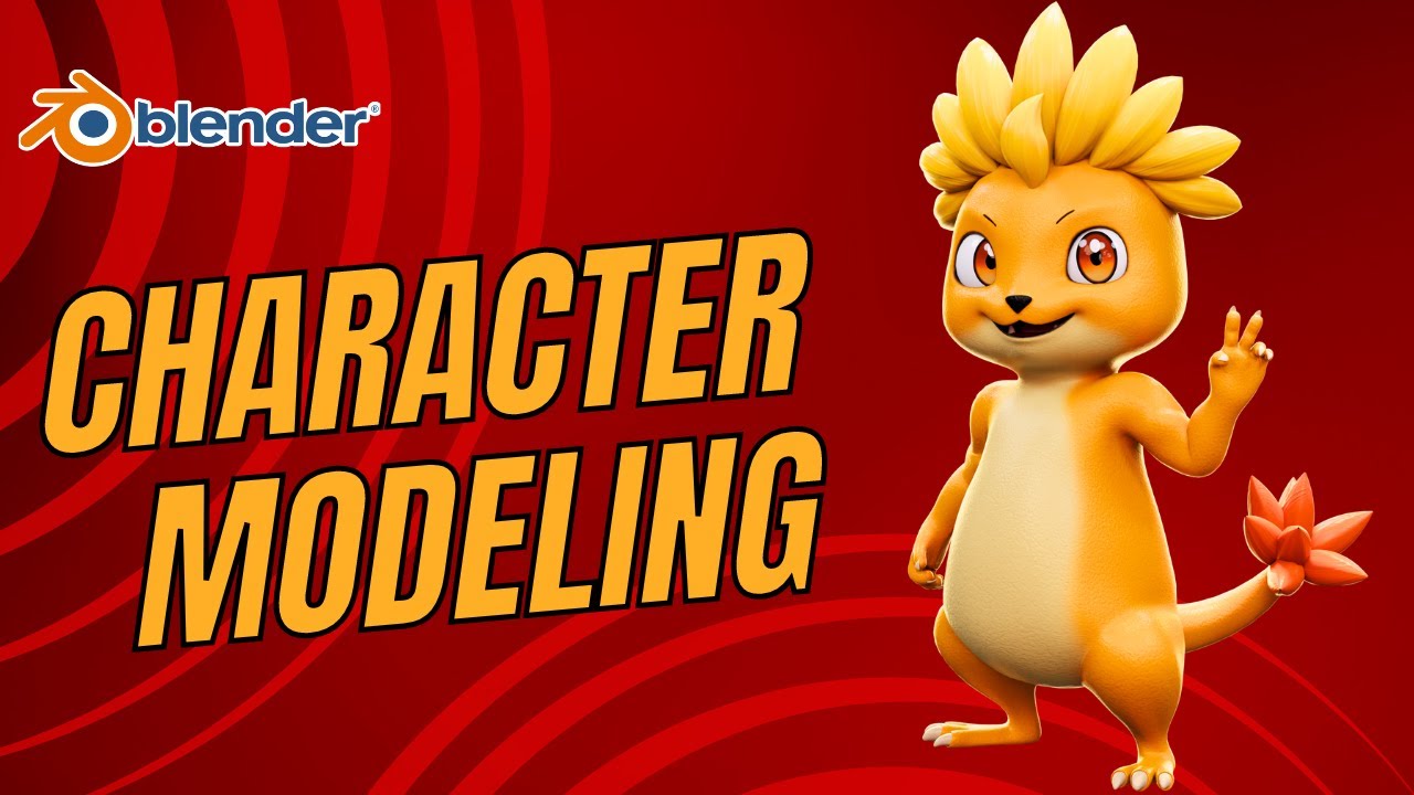 Stylized Character inspired by Pokemon Charmander in Blender - YouTube