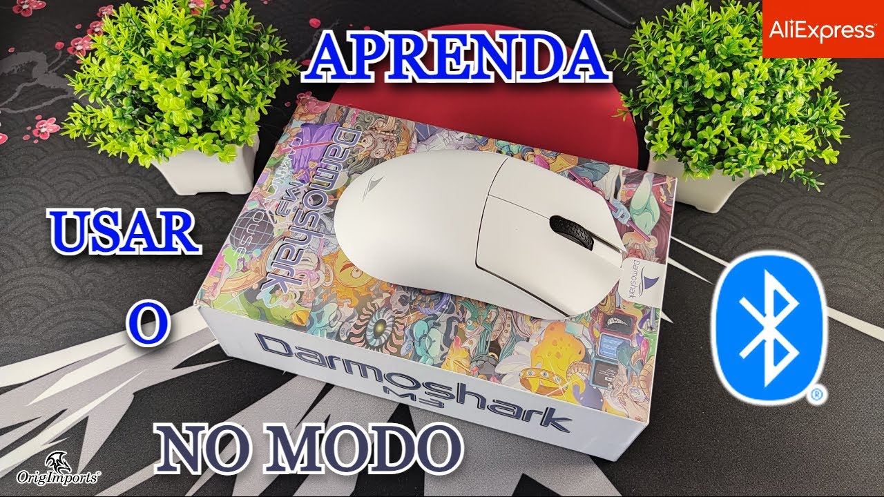 Como Usar o Mouse Darmoshark M3 no Modo Bluetooth - YouTube