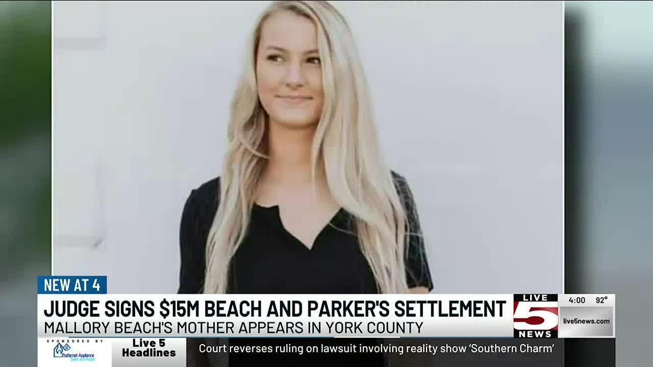 VIDEO: Judge signs settlement between Mallory Beach's family, Parker's ...