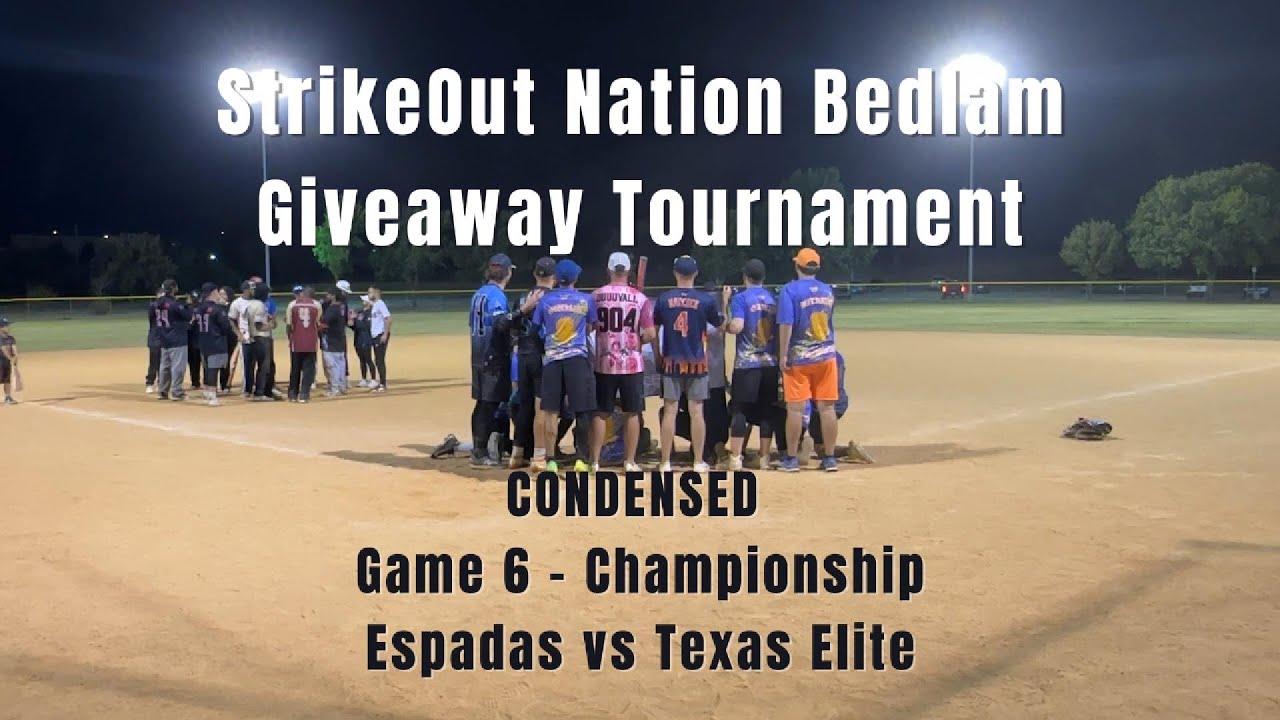 Espadas (E) vs. Texas Elite (D) | USSSA Men's E & D at Mike Lewis Park ...