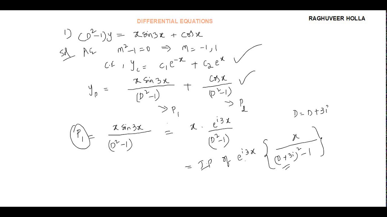 ||Differential Equations|| |||| - YouTube