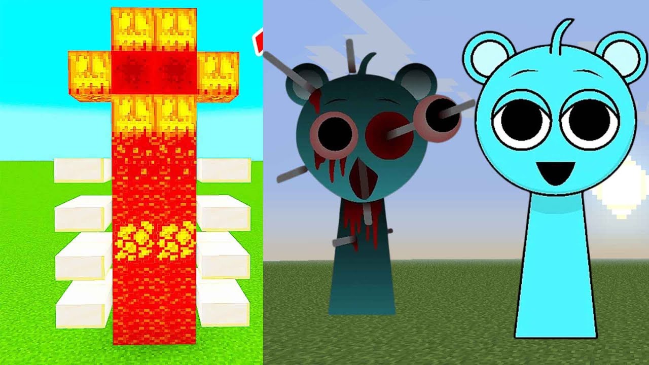 How To Spawn Incredibox Sprunki sky blue In Minecraft || Sprunki Addon ...