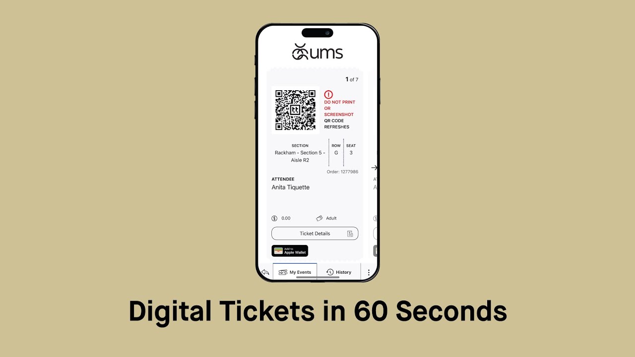 Digital Tickets in 60 Seconds - YouTube