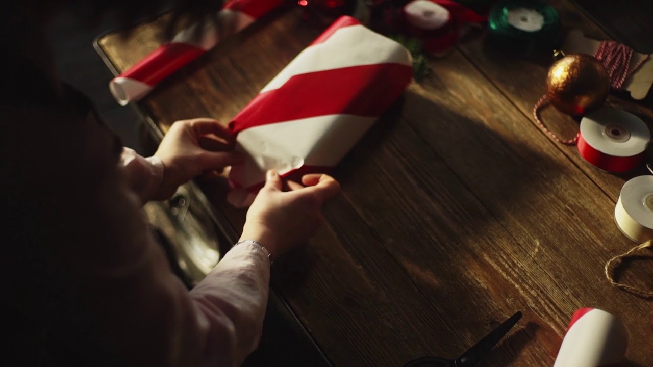 Christmas Gift Wrapping | Free stock Videos | Alaine Media - YouTube