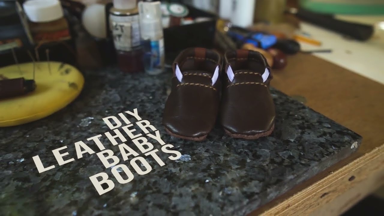 DIY Leather Baby Boots | FREE PATTERN - YouTube