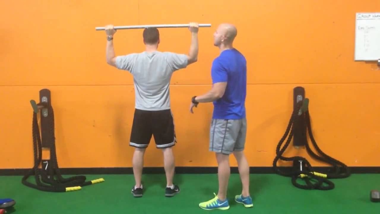 Dowel Squat Specific External Rotation Test - YouTube