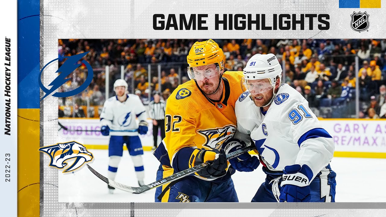 Lightning @ Predators 11/19 | NHL Highlights 2022 - YouTube