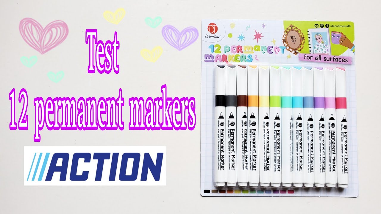 Nouveauté Action: 12 Markers permanent - YouTube