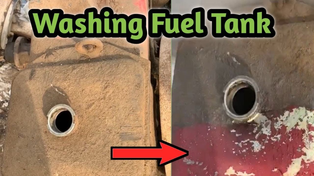 Clean fuel tank have very dirt mud and oil on the generator - YouTube