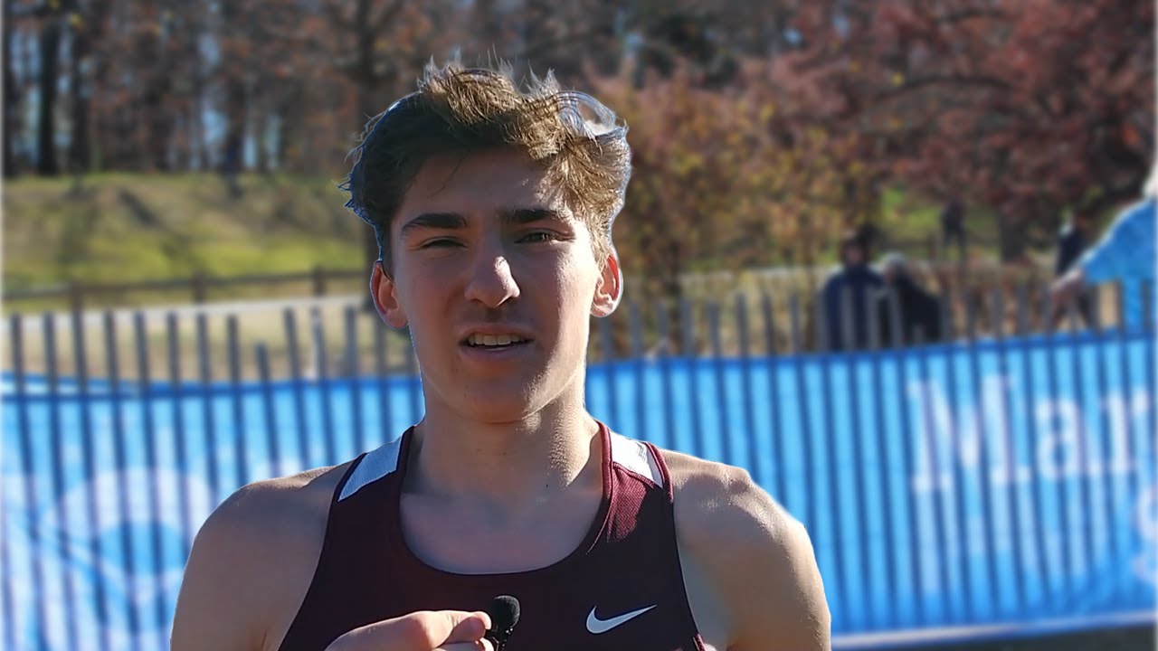 2024 New England XC Runner up Marshall Vernon of Lasalle Academy RI ...
