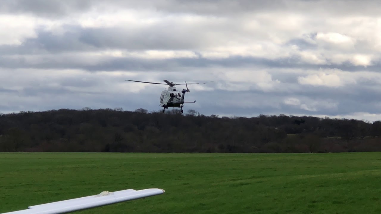 KSS Air Ambulance G-KSST AW169 Departing Redhill - YouTube