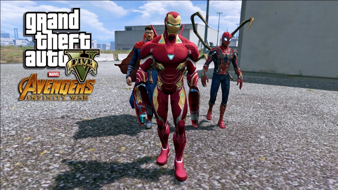 GTA 5 - AVENGERS INFINITY WAR PART 1 - CLOSE TO HOME (GTA 5 PC MODS ...