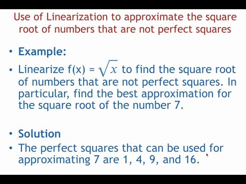 Linearization Lecture #3 - YouTube