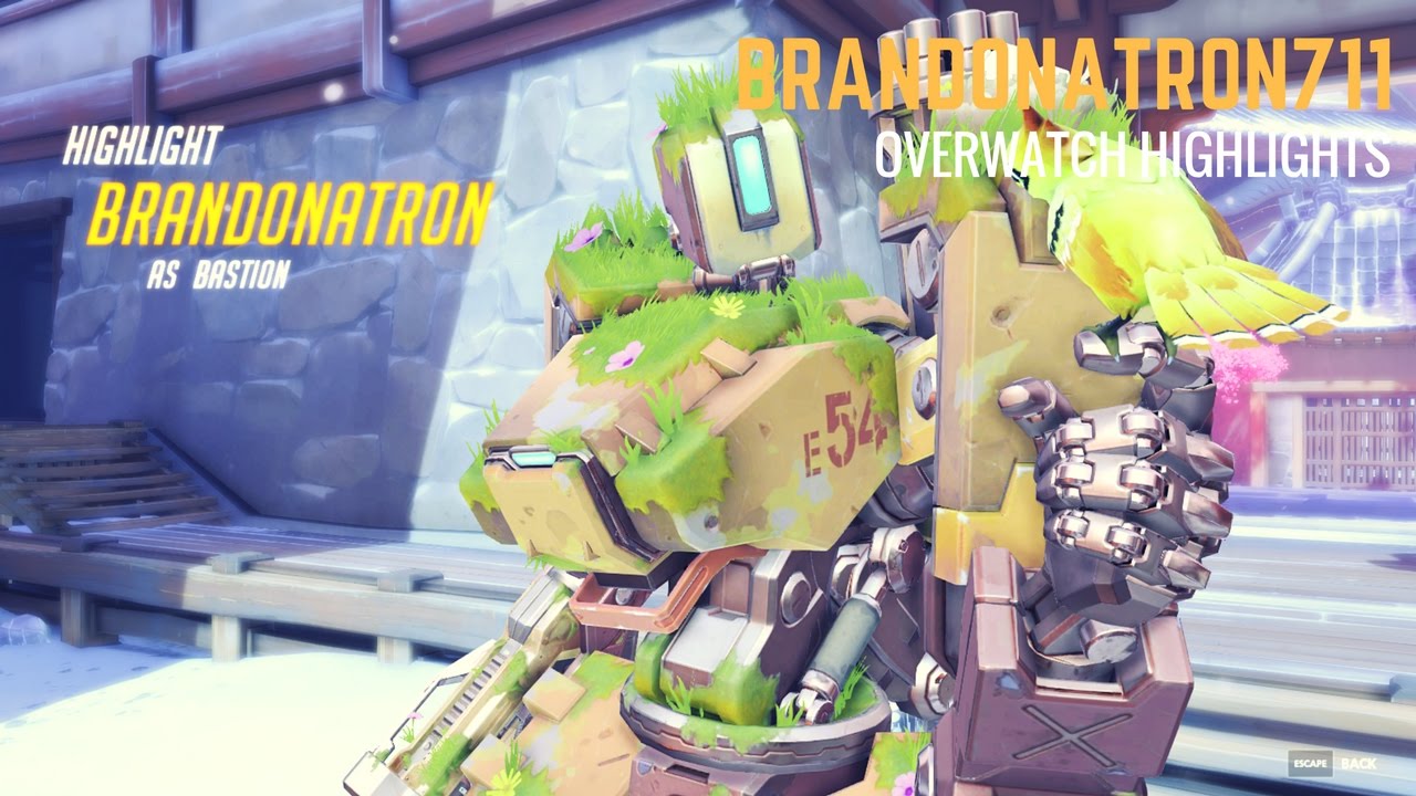 Overwatch Highlight - Bastion - Anti Tank Robot - YouTube