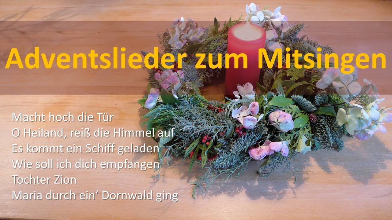 Adventslieder zum Mitsingen - YouTube