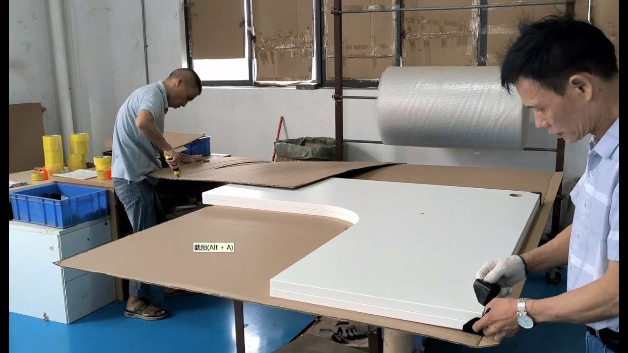 Working Table Packaging | Manufacturer in China | LSE Furniture - YouTube