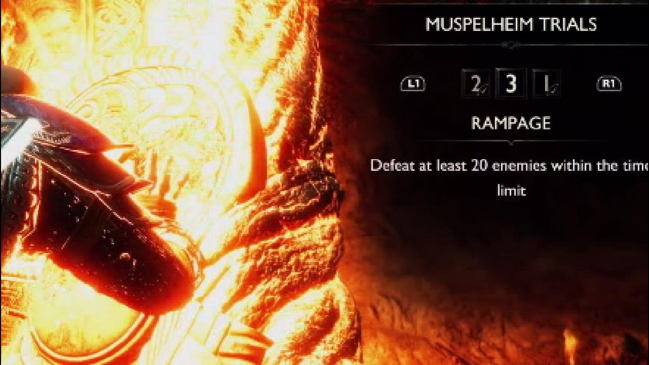 God of War Ragnarok Easy Way to Do Rampage Muspelheim Trial Hyperion ...