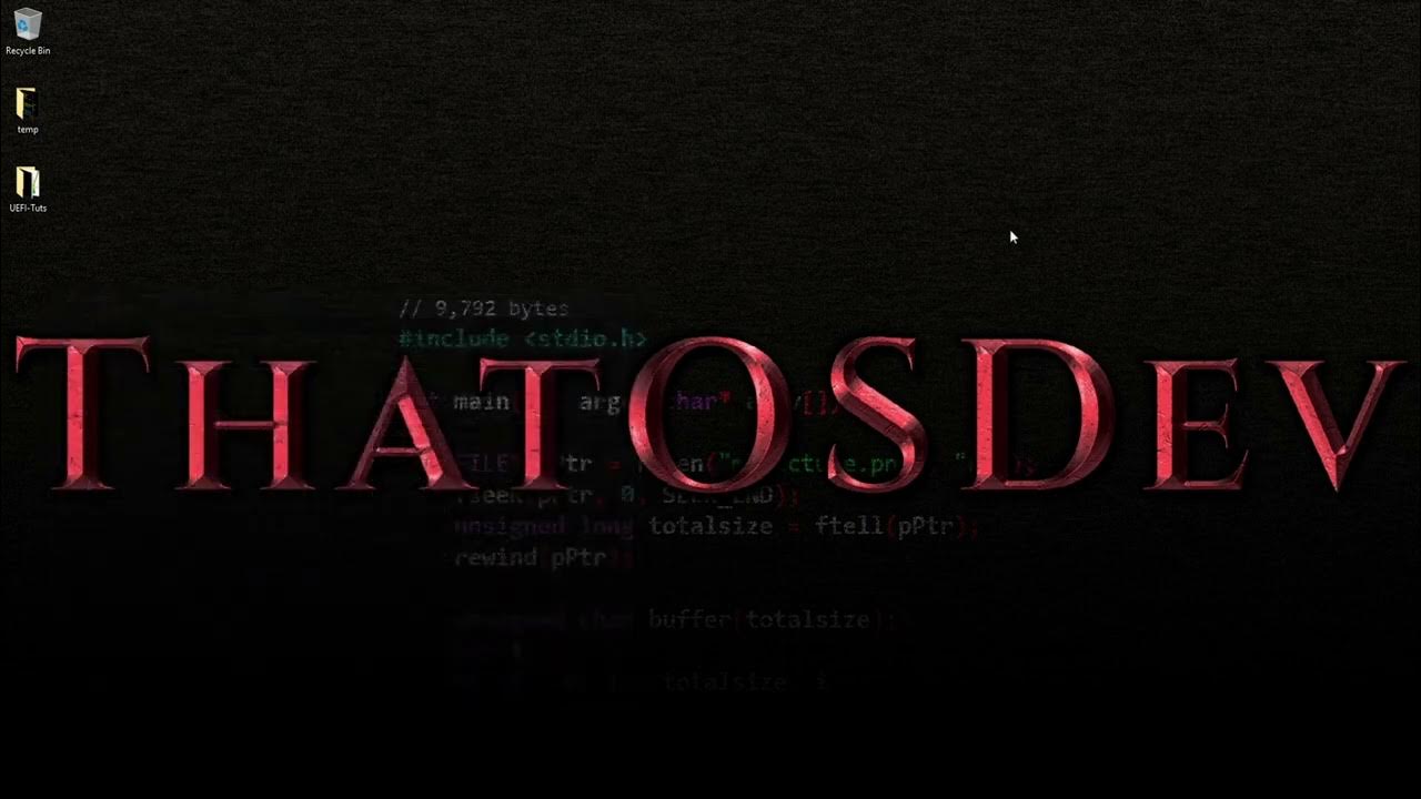 5. OSDev EFI based Bootloader - Text Color - YouTube