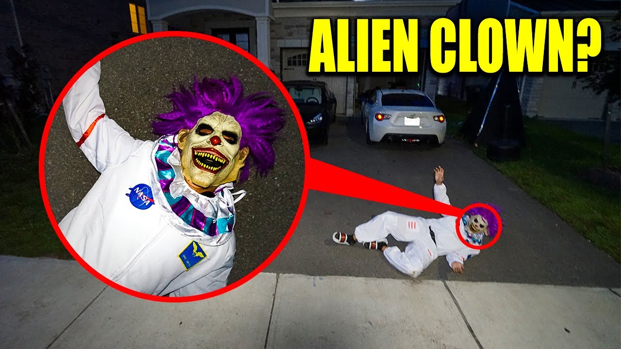 IF YOU SEE THIS ALIEN CLOWN CRASH LAND IN YOUR BACKYARD, RUN!! (IT CAME ...