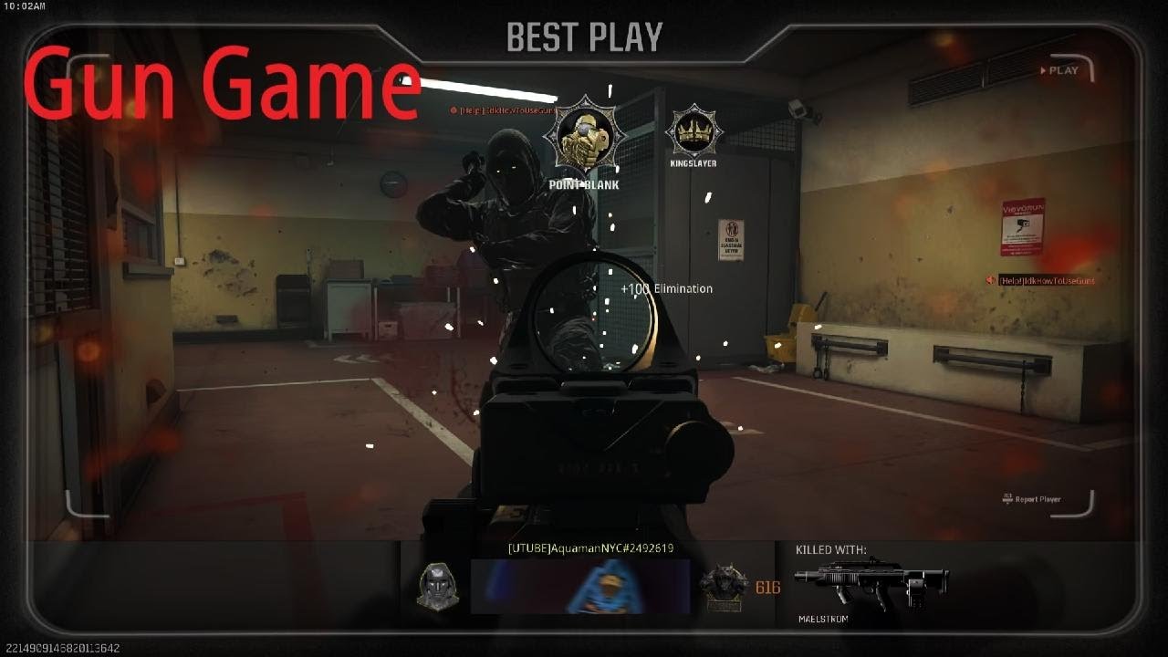 Call of Duty Gun Game Best Play Victory - YouTube