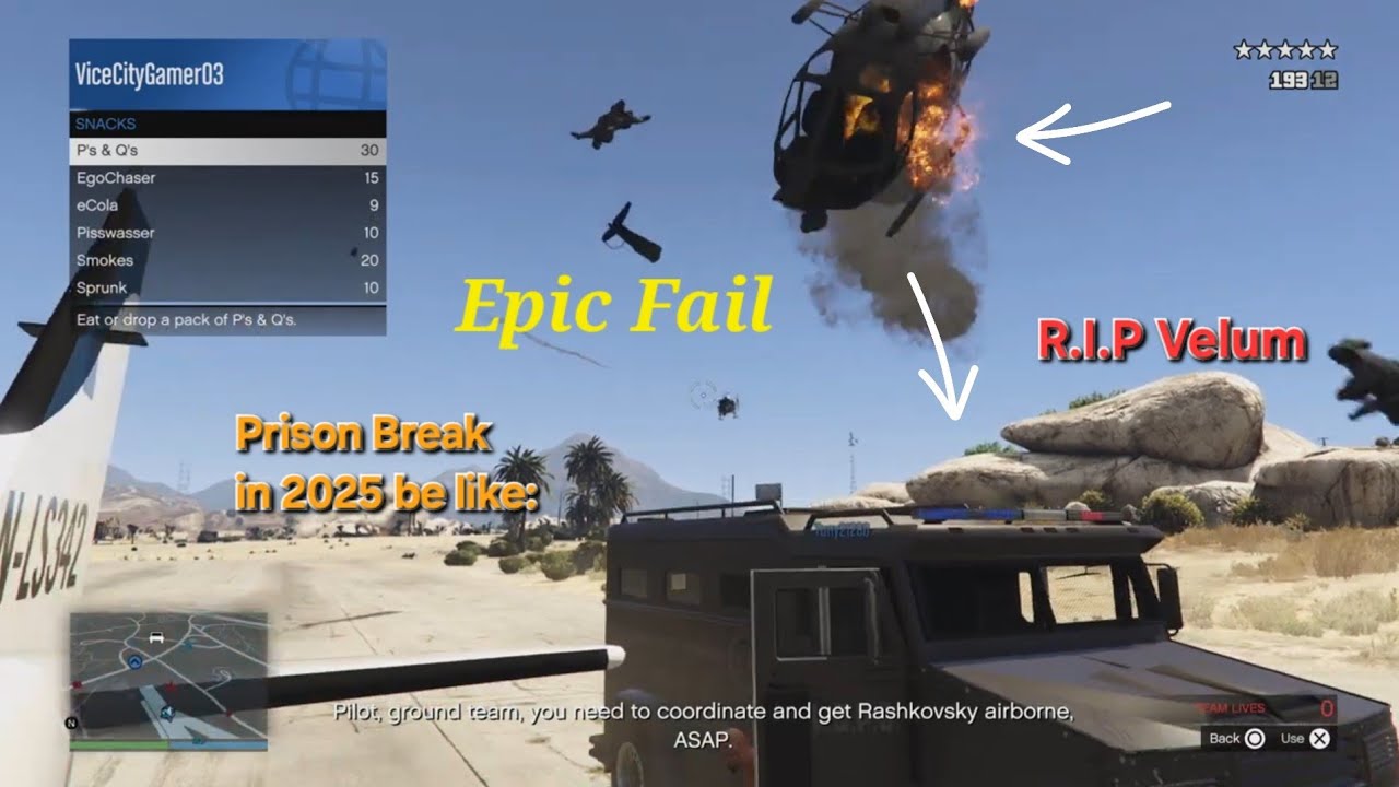 BIGGEST FAIL OF ALL TIME! - L.S.P.D HELICOPTER PERFECTLY CRASHES INTO ...