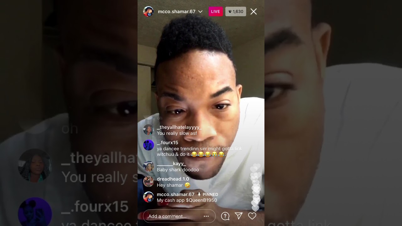 SHAMAR MCCO exposes people in his Dm’s + Tells fans to Cash App Him ‼️‼ ...