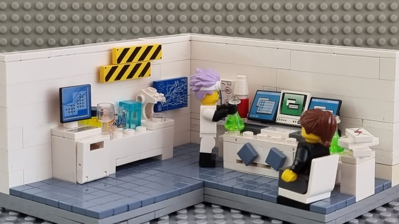How to make a LEGO Science lab - YouTube