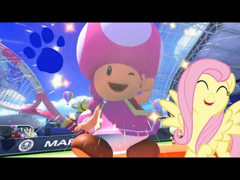 GIANT TOADETTE JUST GAVE THE PIECE SIGN | MARIO TENNIS: ULTRA SMASH#02 (WII U GAMEPLAY)