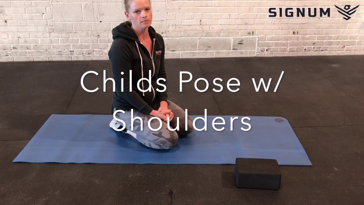 Childs Pose w/ Shoulders || Saturday's Stretch - YouTube