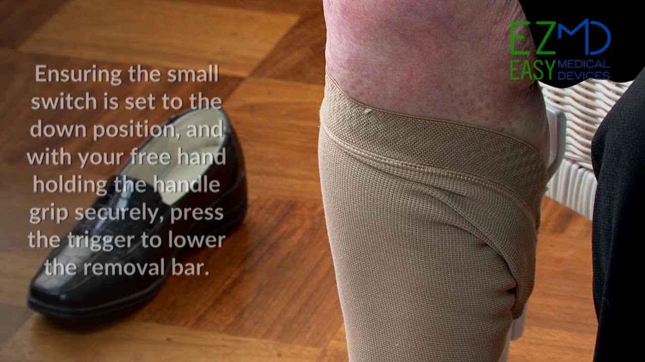 How to use the EZ-Compression Stocking Gun®Off - YouTube