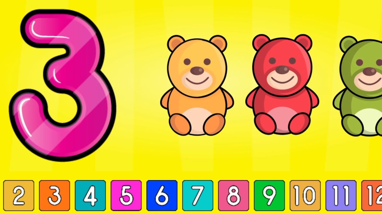 123 Numbers - Nursery Learn Count from 1 to 20 - Nursery Rhymes and ...