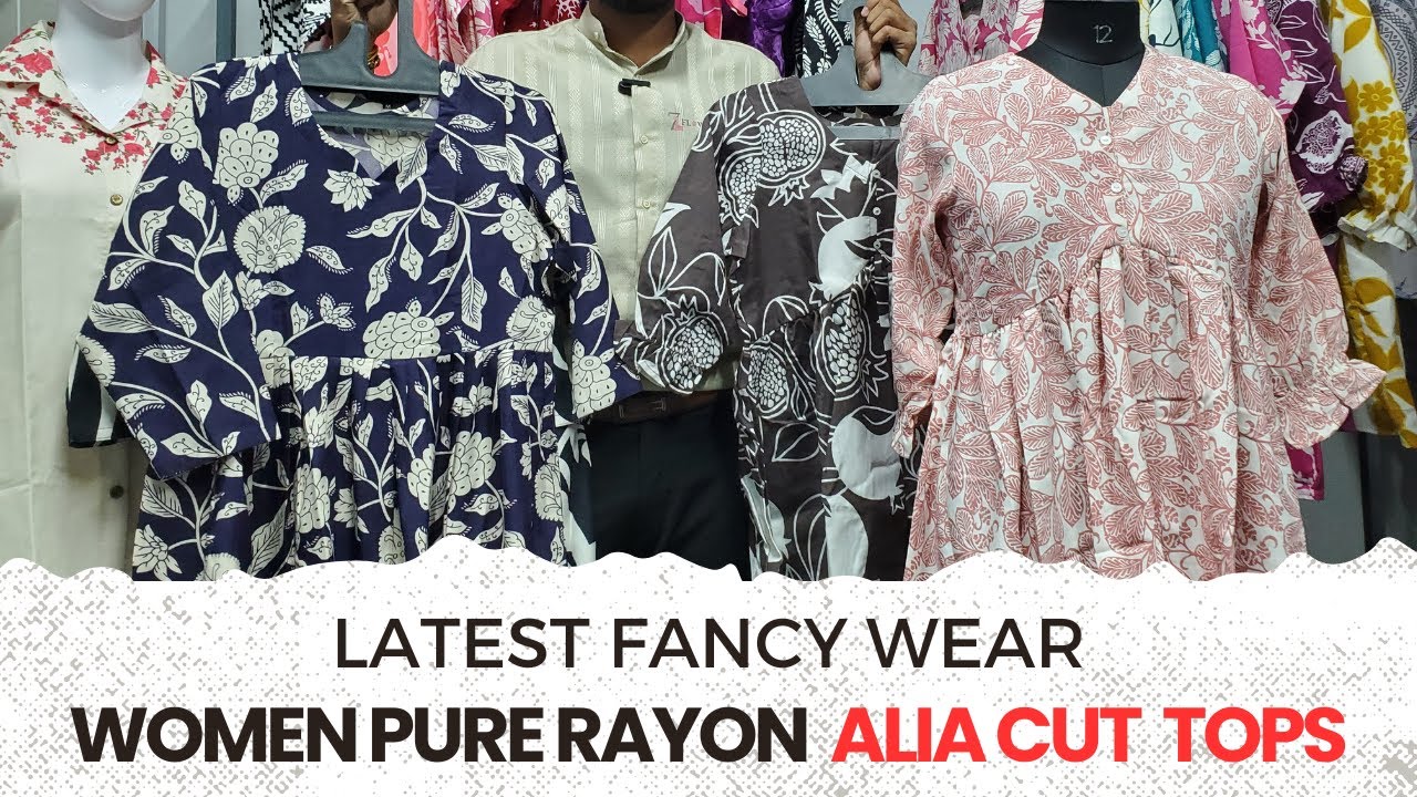Latest Printed Alia Cut Tops for Women's | Elegant Party Wear for Girls ...