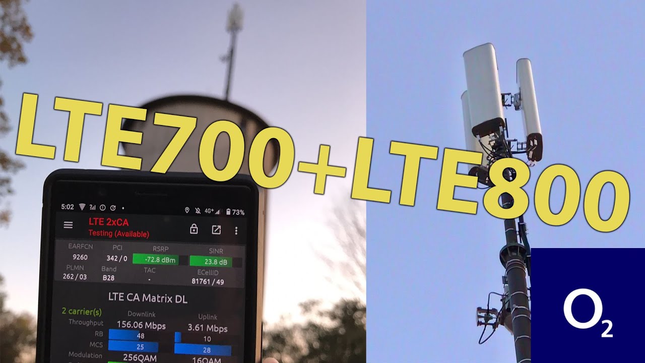 LTE700+LTE800 als LTE+ bei o2 auf dem Land! - YouTube