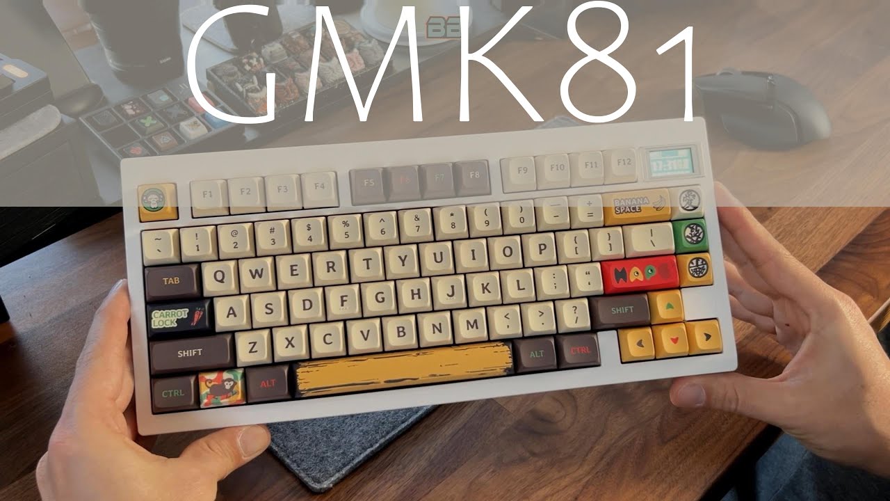 GMK81 with OwlLab Neon switches - YouTube